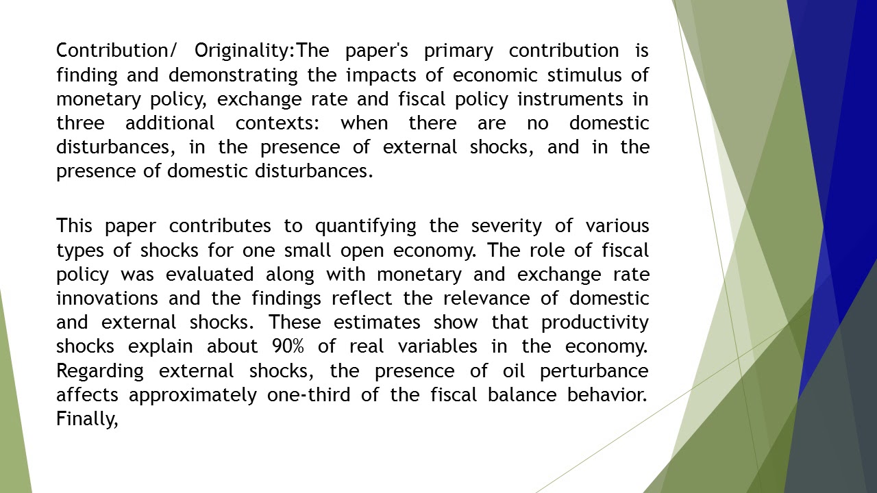 Internal and External Shocks and Economic Policy Innovations in Bolivia ...