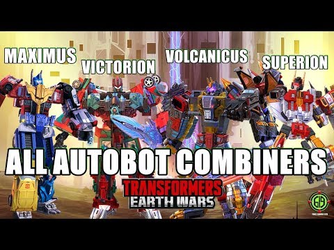 ALL AUTOBOT COMBINERS IN BATTLE - TRANSFORMERS: Earth Wars - YouTube