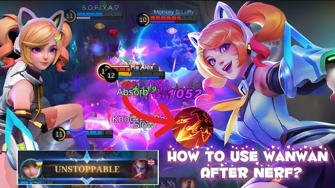 HOW TO USE WANWAN AFTER NERF? Gameplay Wanwan E-girl💝 Best build - YouTube