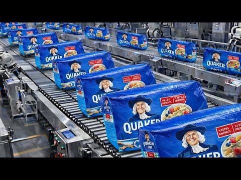 Quaker Oats Making Process | Inside Food Factory - YouTube