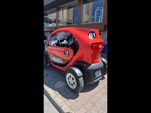 B1 ELEKTRİKLİ 4 TEKERLEKLİ EHLİYETİ İÇİN (TWİZY) İÇİN SINAV VİDEOSU
