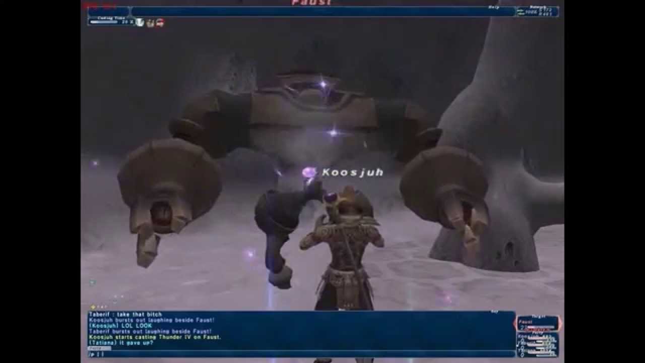 Final Fantasy XI - Faust AI Malfunction 2008 - YouTube