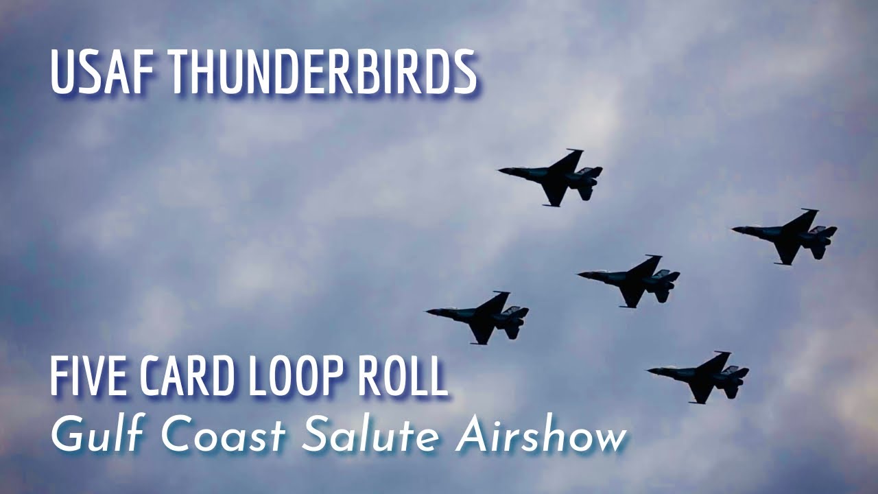 USAF Thunderbirds 5 Card Loop! #airforce #aviation #aircraft #usa # ...