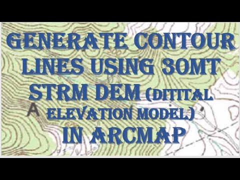 Contour Generation using 30mt Resolution SRTM DEM in ARCGIS - YouTube