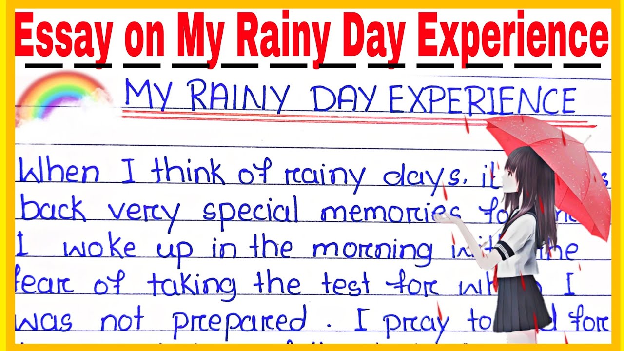 Essay on my rainy day experience in English l Essay on Rainy Day ...