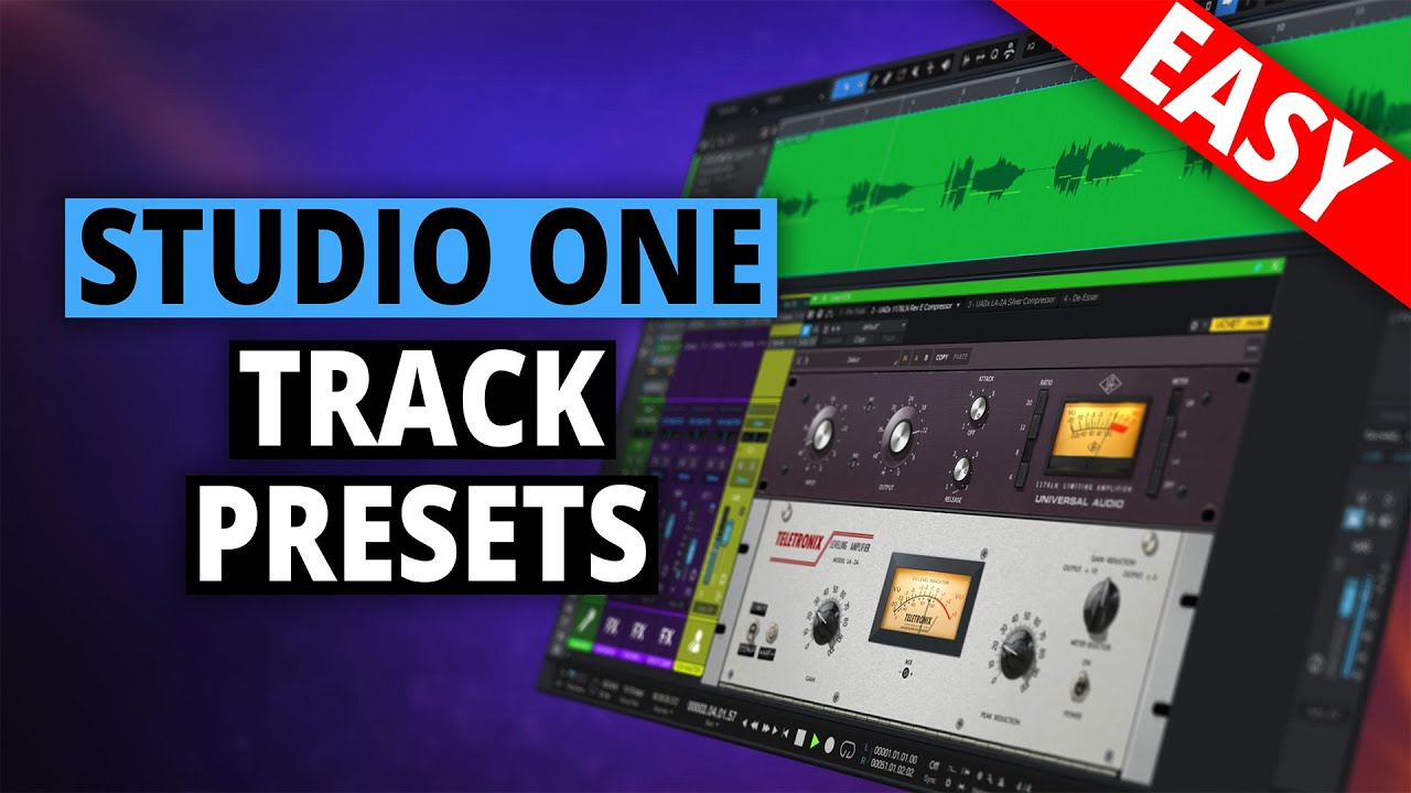 Studio One | Track Presets - YouTube