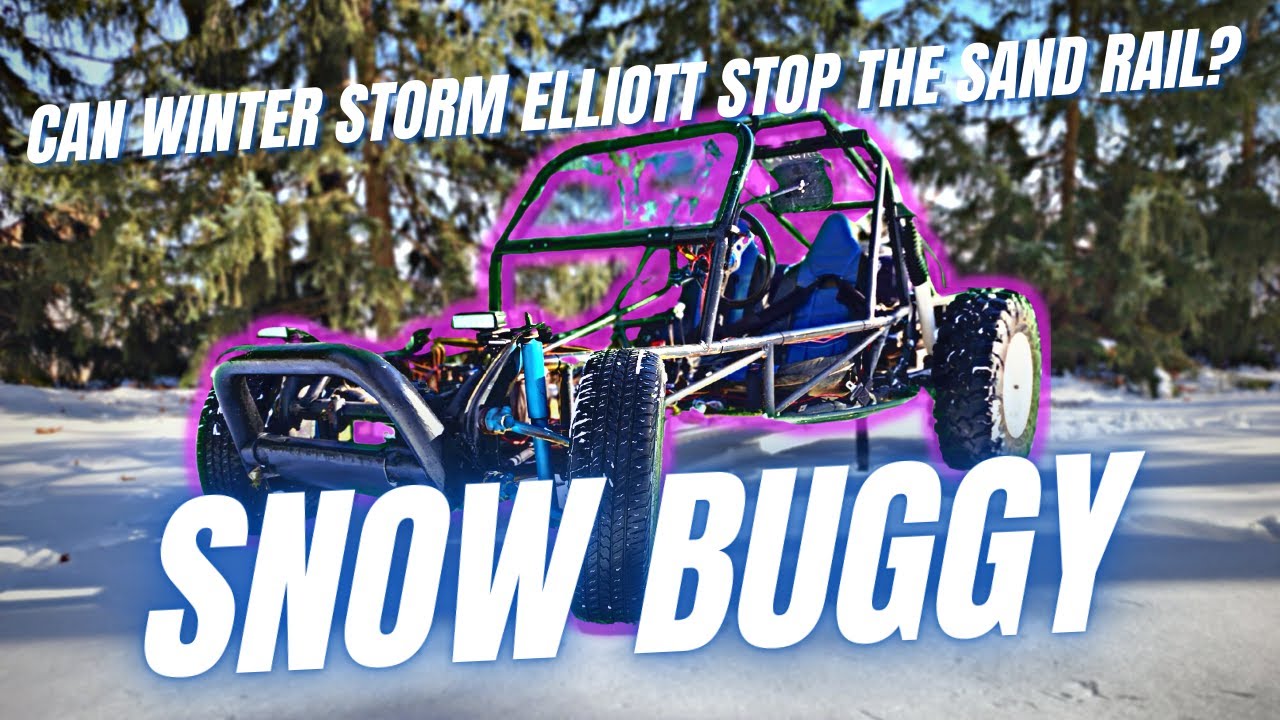 Sand Rail Becomes Snow Rail! Driving Dune Buggy through Snow After ...