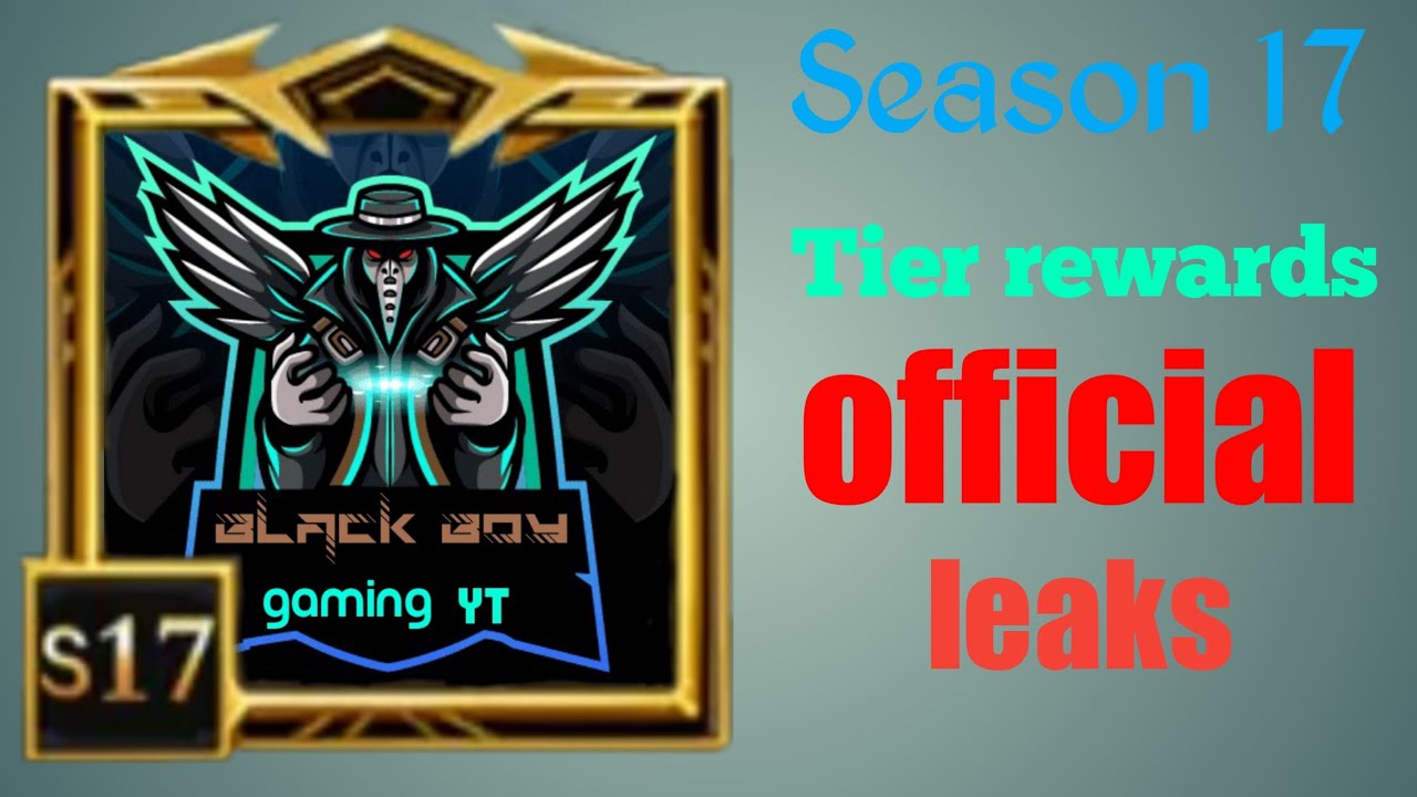 pubg season 17 tier rewards official leaks on Black boy gaming YT - YouTube