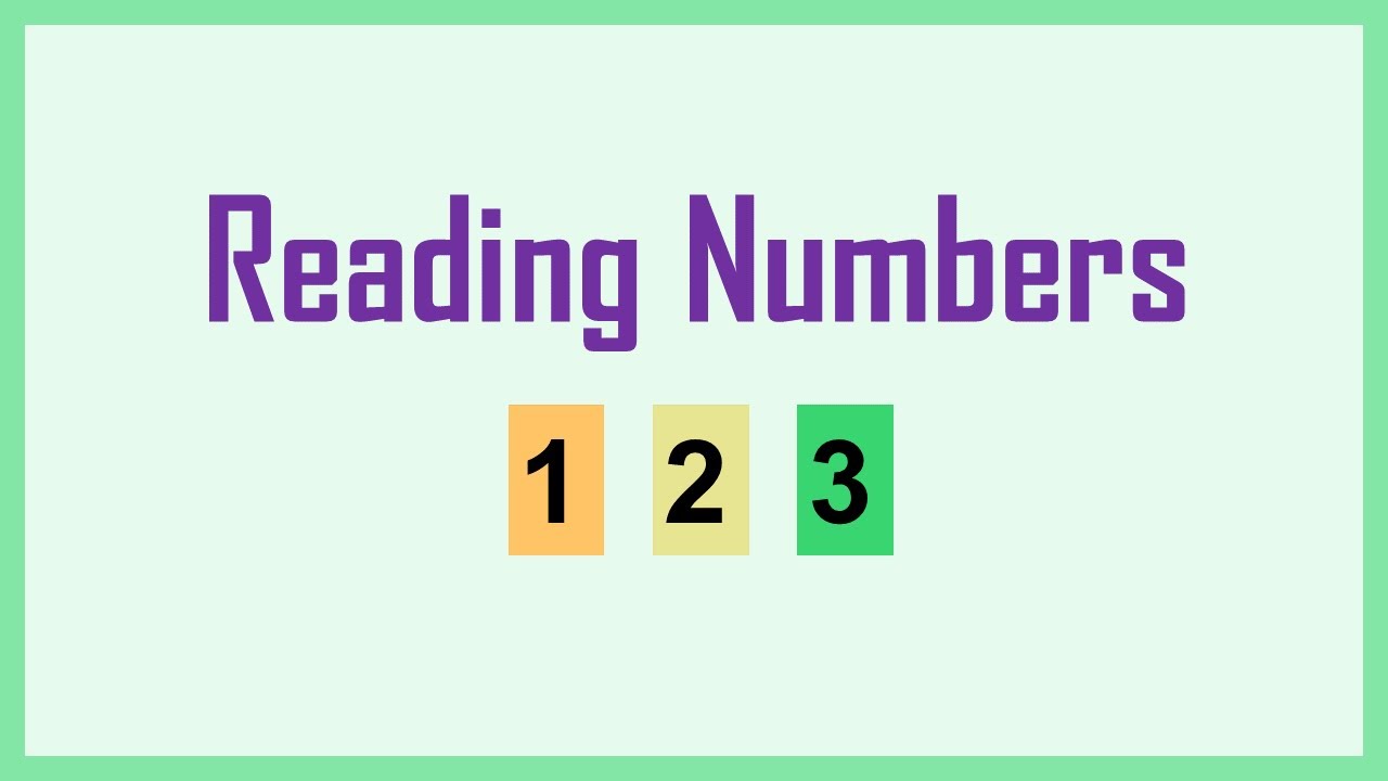 English Reading Numbers Test - YouTube
