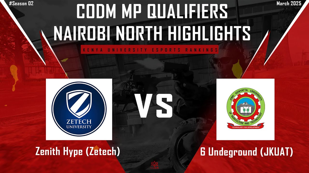 KUER Season 2 Nairobi North Highlights - zetech vs JKUAT | CODM MP - YouTube