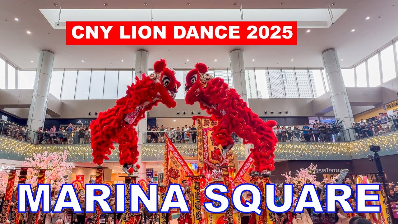 Singapore Chinese New Year Lion Dance 2025 | Yiwei Lion Dance Marina ...