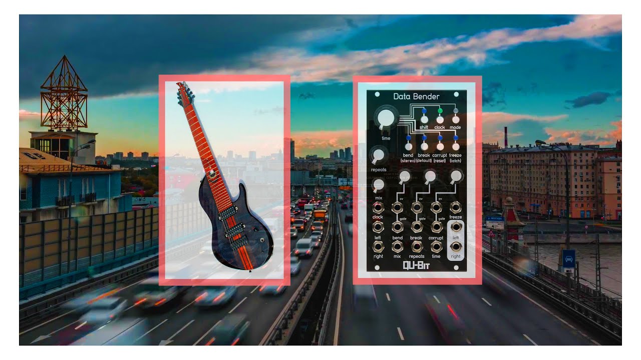 Guitar through modular synth sounds glorious pt. 2 // Qu-Bit Data Bender and SiC Instruments ...