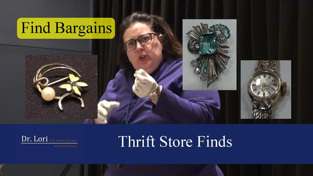 Thrift Store Finds - Silver & Gold Jewelry Bargains by Dr. Lori - YouTube