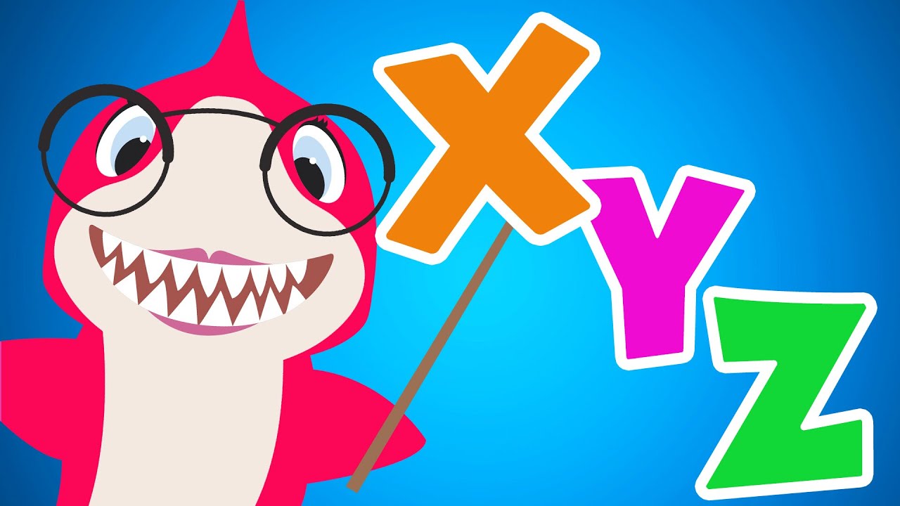 ABC Phonics Song with Baby Shark: Lesson #8 (XYZ) + TWO words Per ...