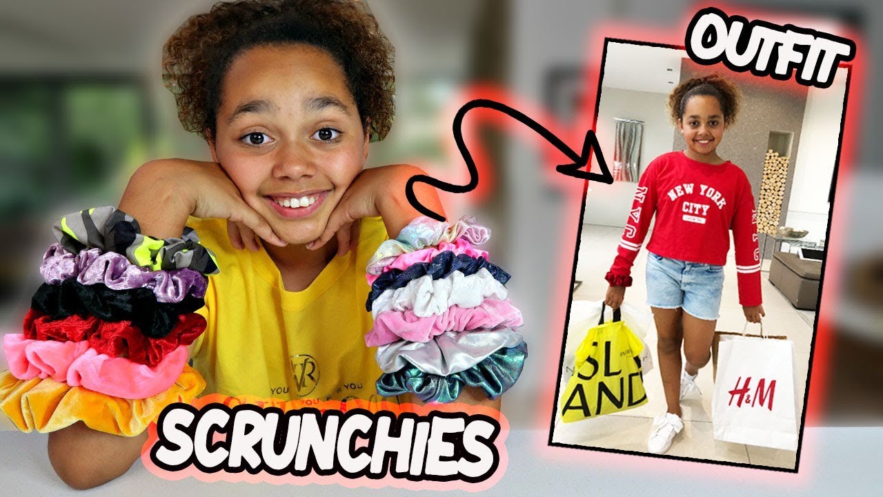 Colored Scrunchies Pick My Outfits - Challenge - YouTube