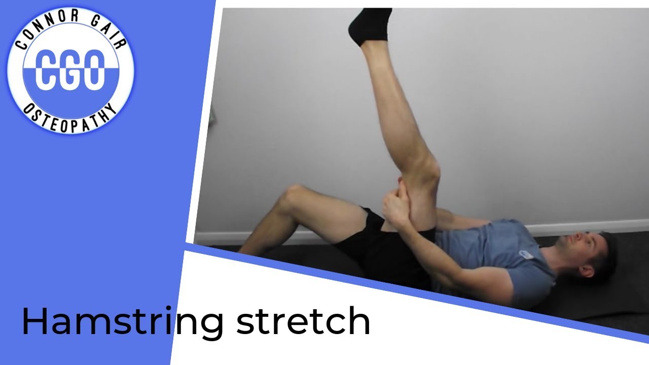 Hamstring Stretch - Supine - YouTube