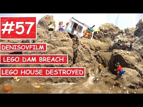 LEGO DAM BREACH ASMR #57 - LEGO HOUSE DESTROYED - YouTube