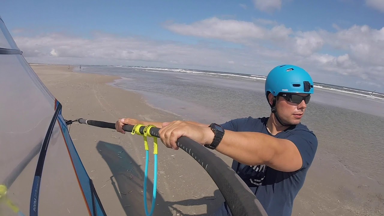 Windskaten am Strand auf Ameland 2018 - YouTube