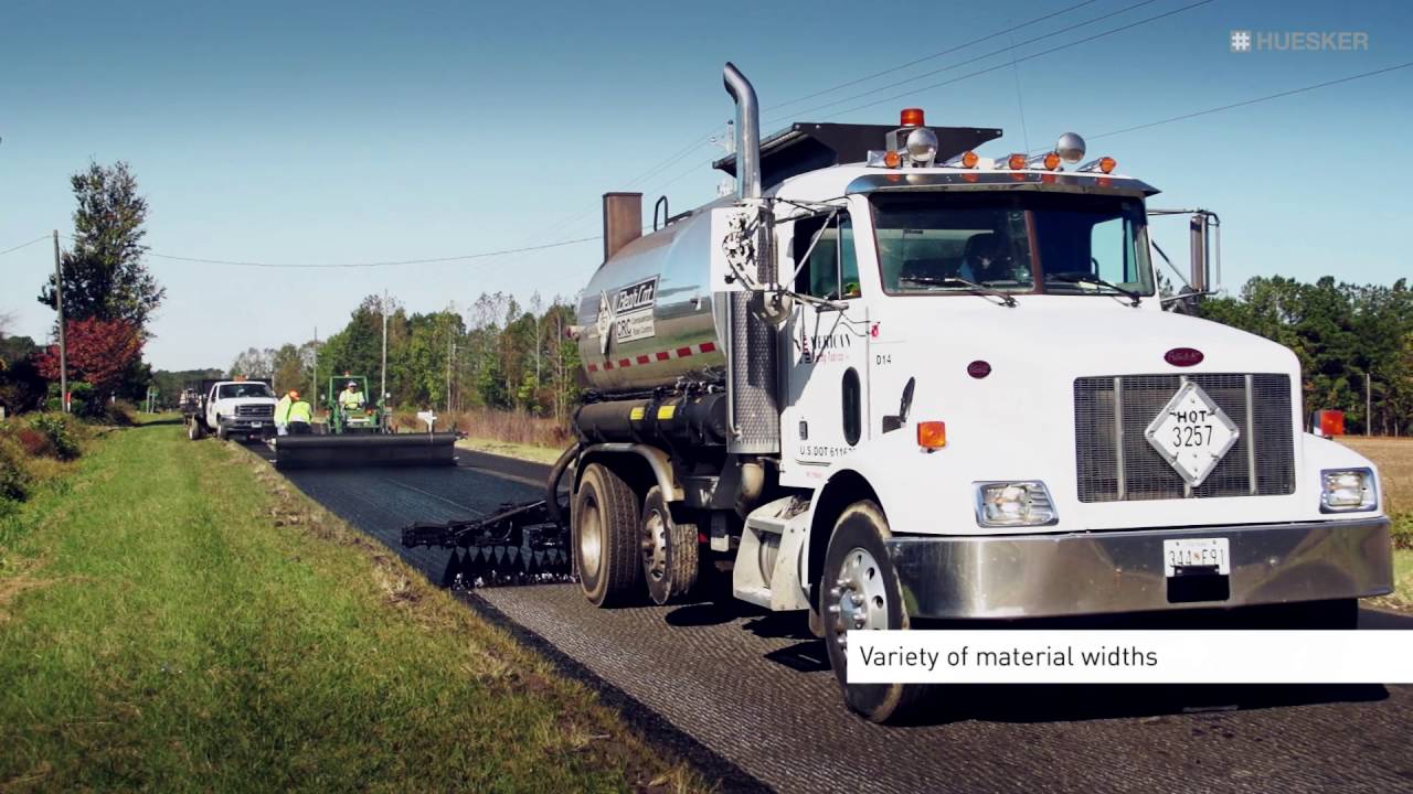 Asphalt Pavement Interlayers - HUESKER - YouTube