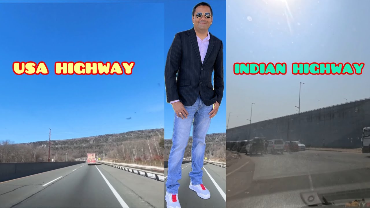 Usa highway VS Indian highway || lane discipline || driving culture ...