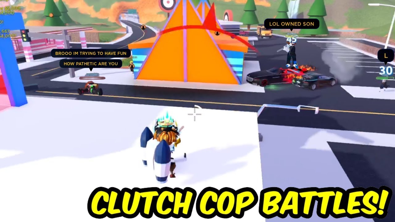 CLUTCH BATTLES WITH TRYHARD COPS IN TOWN GUN SHOP! | Roblox Jailbreak ...