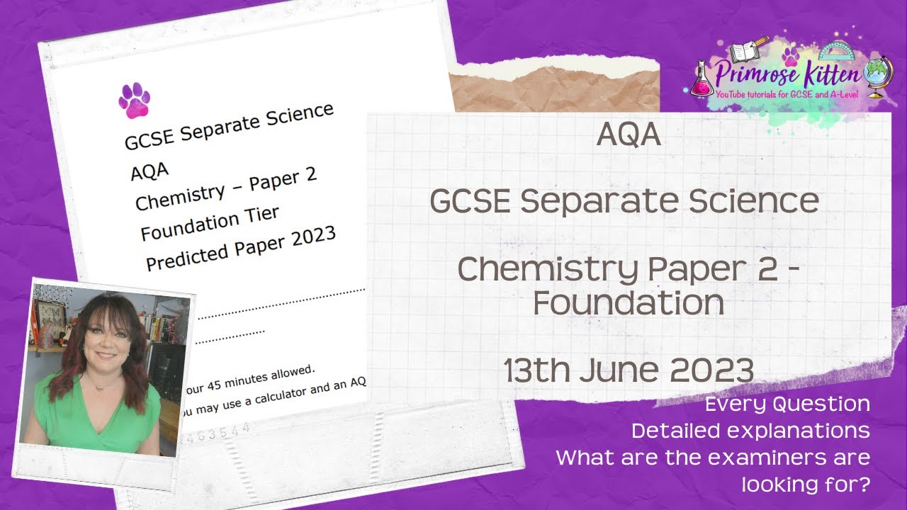 AQA GCSE Separate Sci Chemistry Foundation Paper 2 |2023 Predicted Exam ...