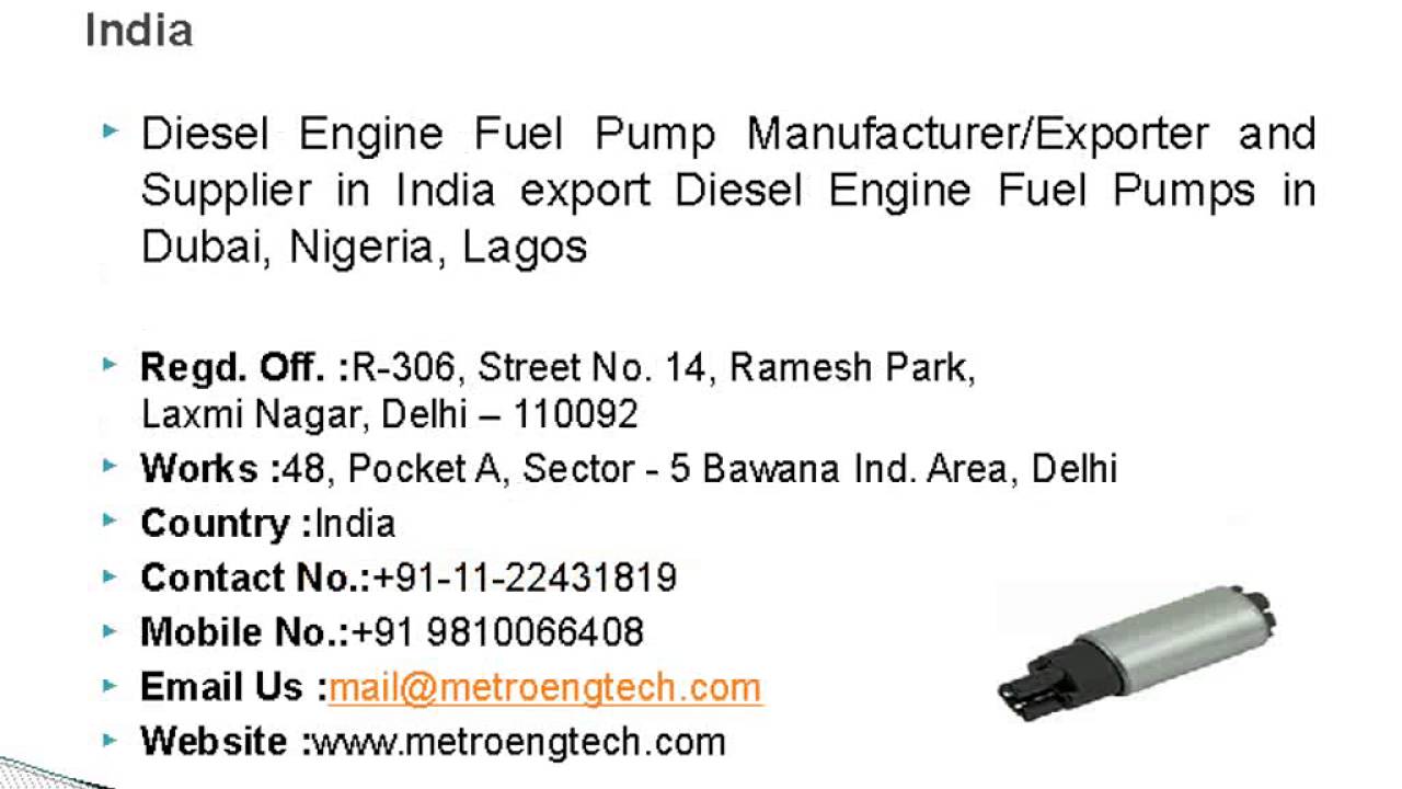Fuel Injection & Piston Rings Equipment Manufacturer in India ...