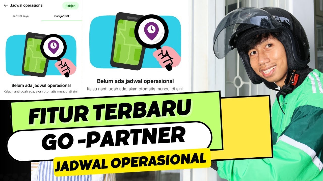 UPDATE!!! FITUR TERBARU GO-PARTNER GOJEK JADWAL OPERASIONAL - YouTube
