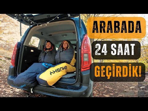 24 SAAT ARABADA KALDIK | 2024 BERLİNGO İLE KAMP