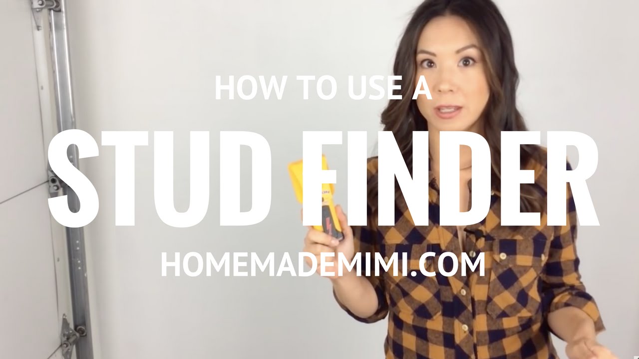 How to Use a Stud Finder : Home Made Mimi - YouTube