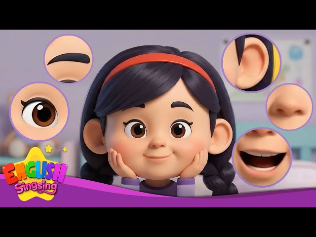 What's on my face? - [New] - Educational Children Song - AI Animation ...