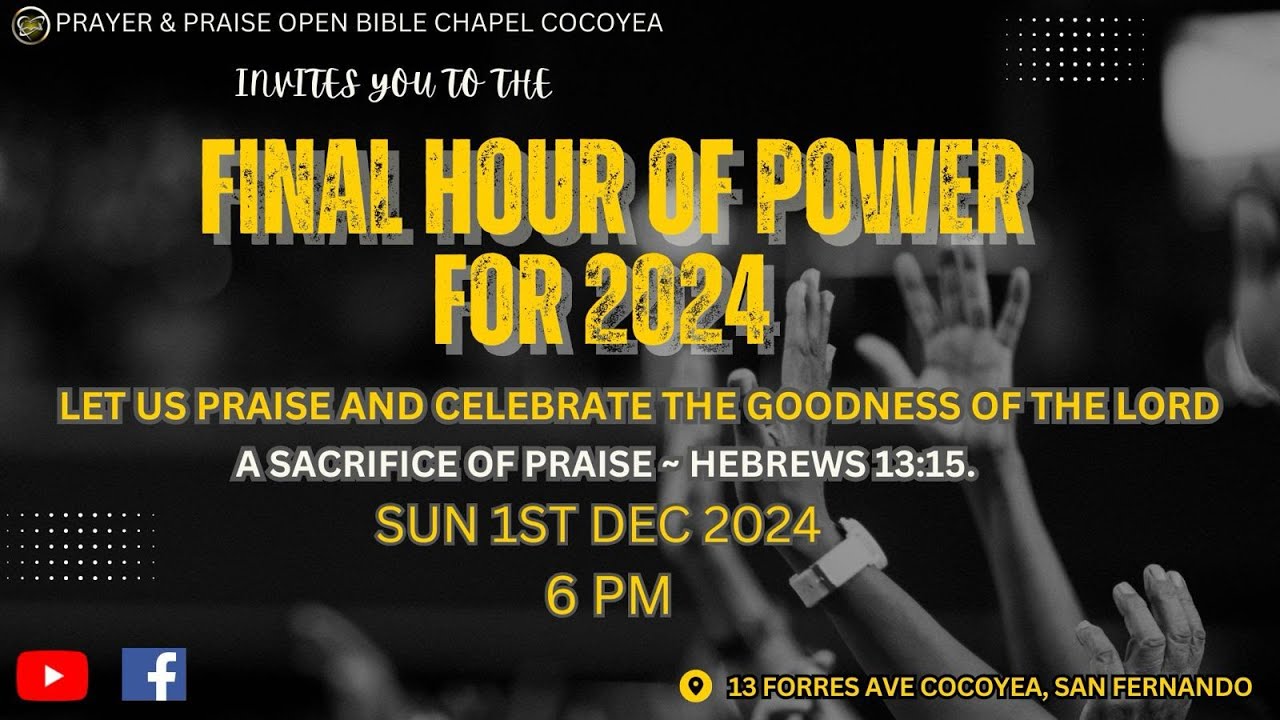 Hour of Power - Sunday 1st December 2024 - YouTube