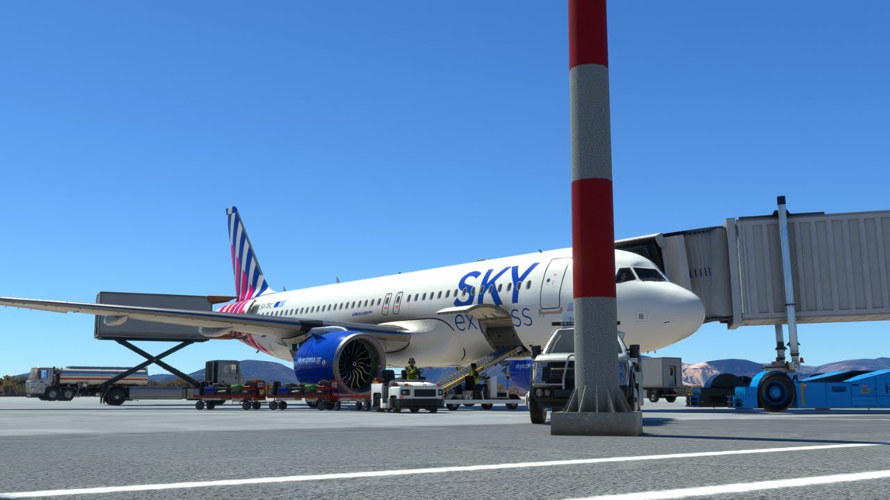 MSFS: Sky Express Athens To Paris Full Flight - YouTube