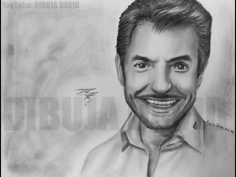 Dibujando a Eugenio Derbez | Dibuja David - YouTube