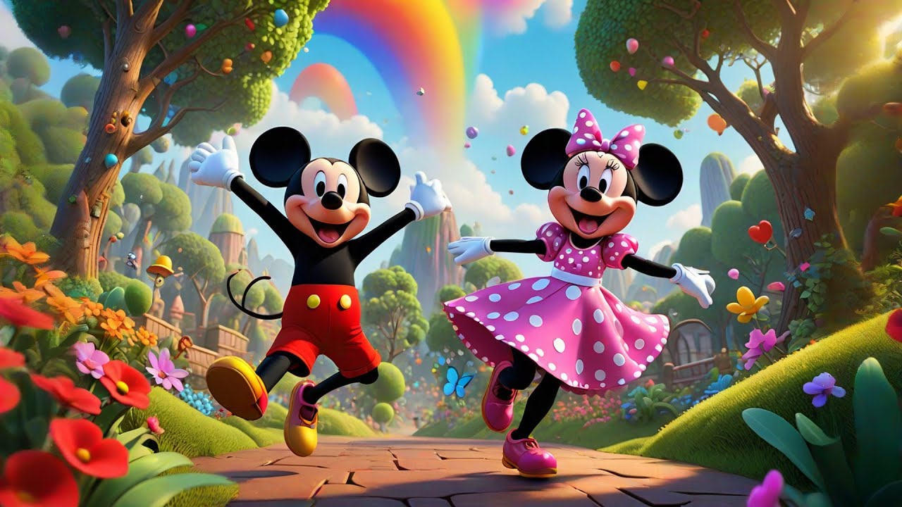 🌴🐭 Mickey & Minnie’s Magical Jungle Adventure! 🦜 🚂 | Fun Kids Poem ...