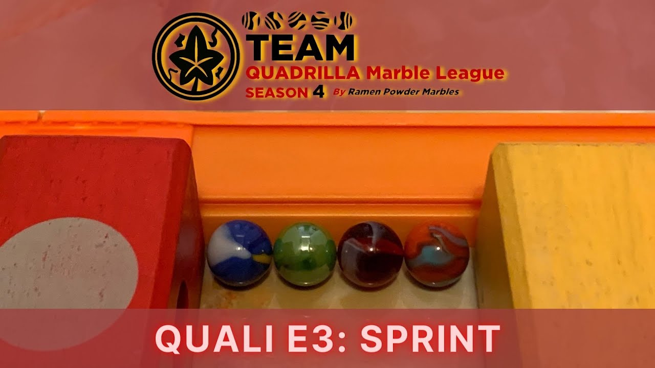 Qualifiers E3: Sprint | Team Quadrilla Marble League S4 - YouTube