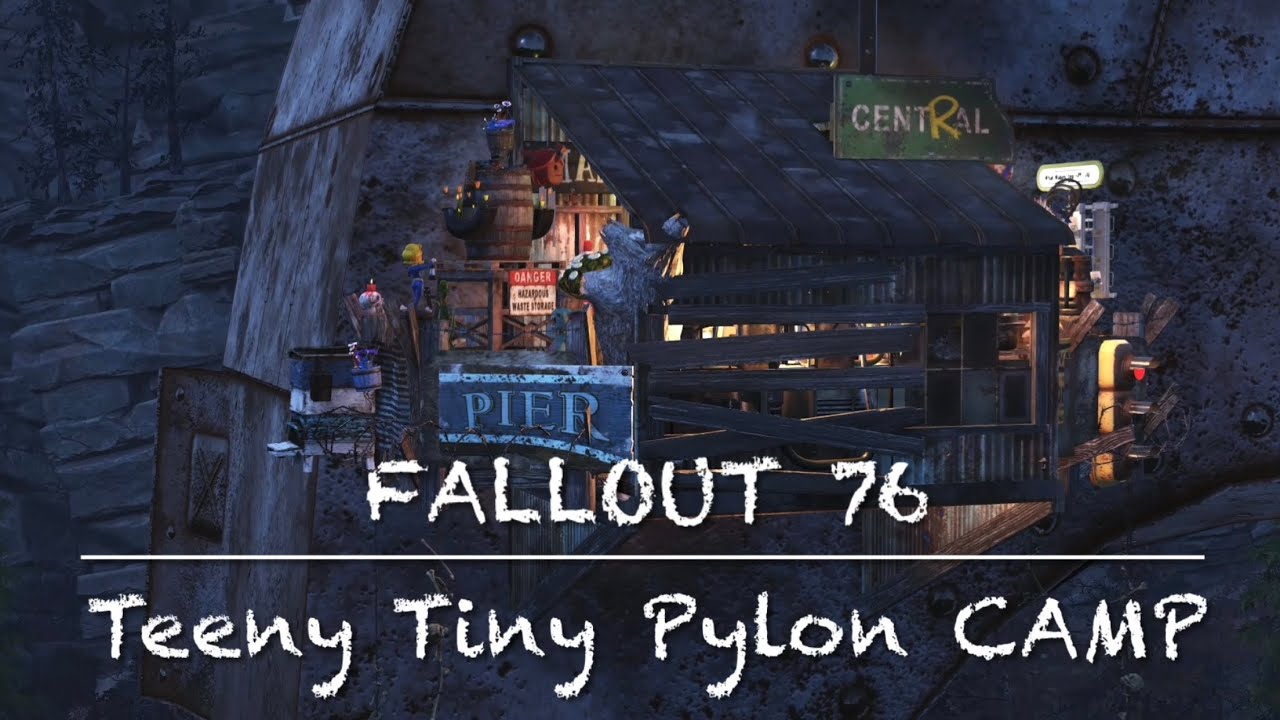 FALLOUT 76 immersive CAMP - Teeny Tiny Pylon CAMP - YouTube