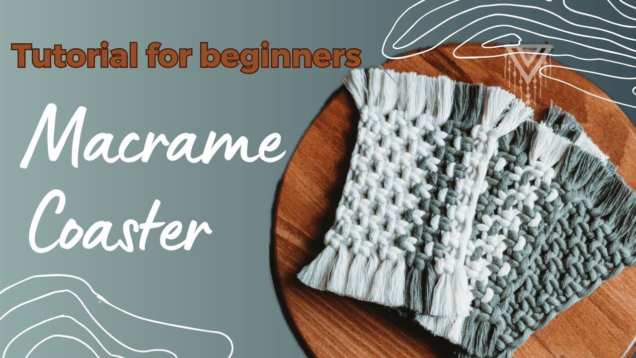 Macrame Coaster | TUTORIAL for Beginners 4K - YouTube