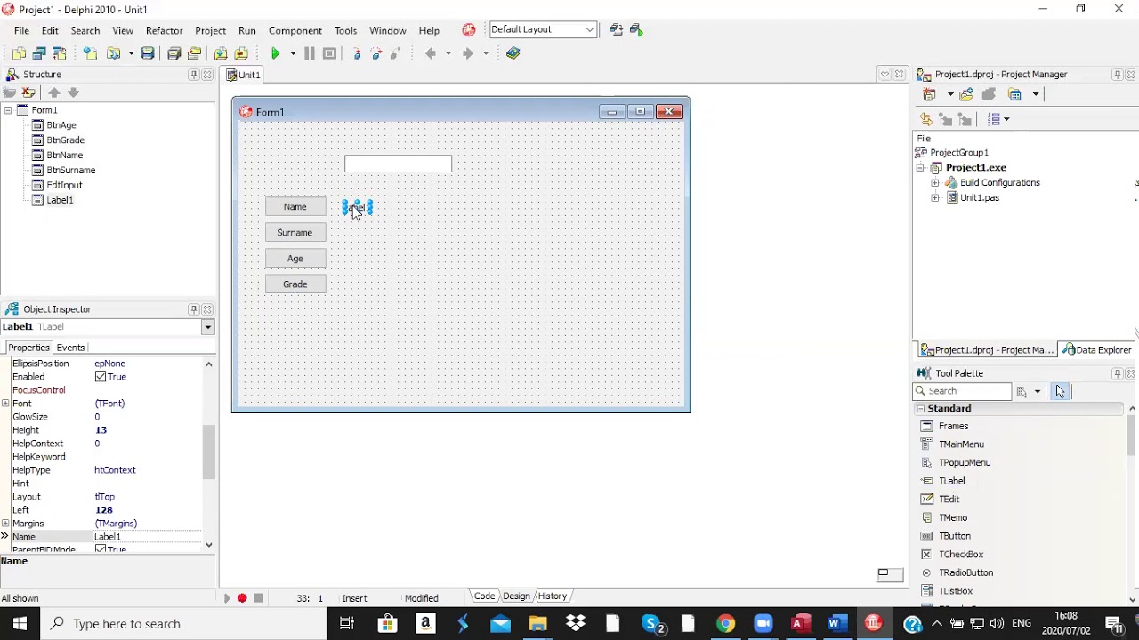 Grade 10-IT | 2 July 2020| Database Programming - YouTube