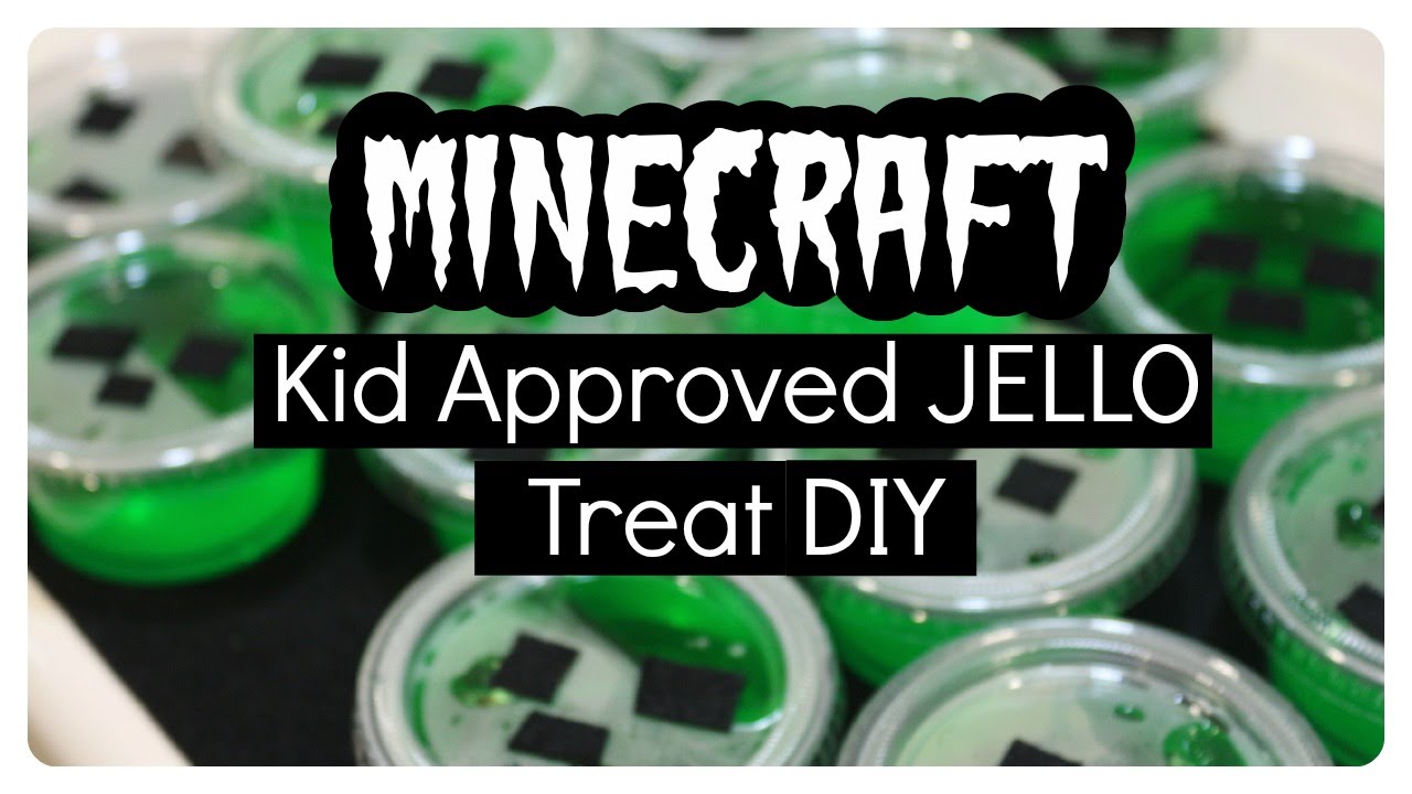 Minecraft Jello Shot Treats | Kid Friendly (HD) - mydatatips - YouTube