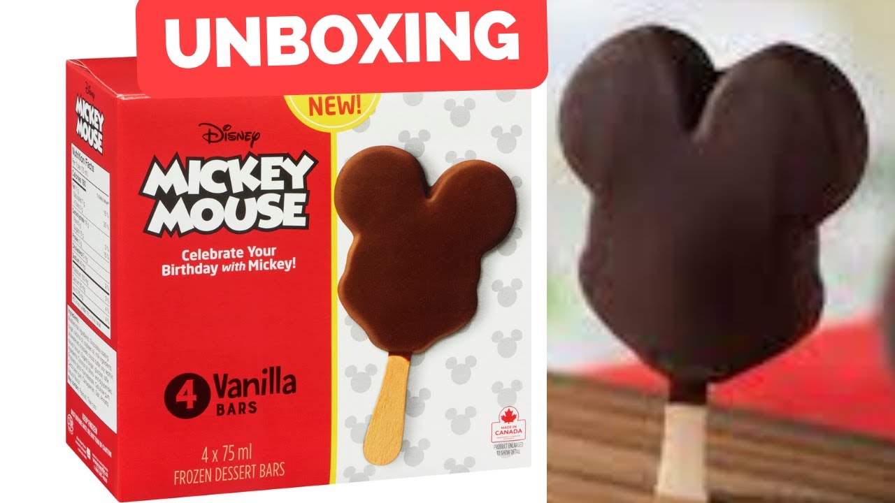 Unboxing Disney Mickey Mouse Frozen Vanilla Dessert Bars - YouTube