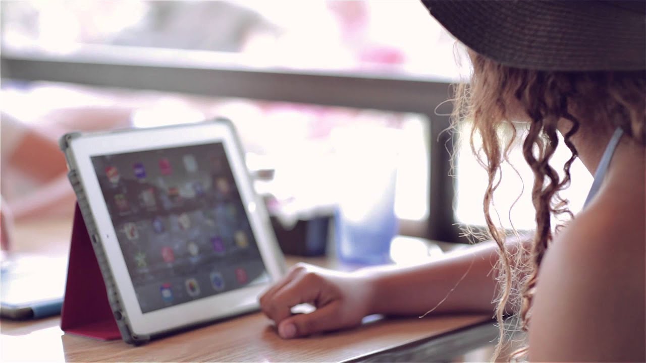 UZBL Rugged Folio iPad Case Lifestyle - YouTube