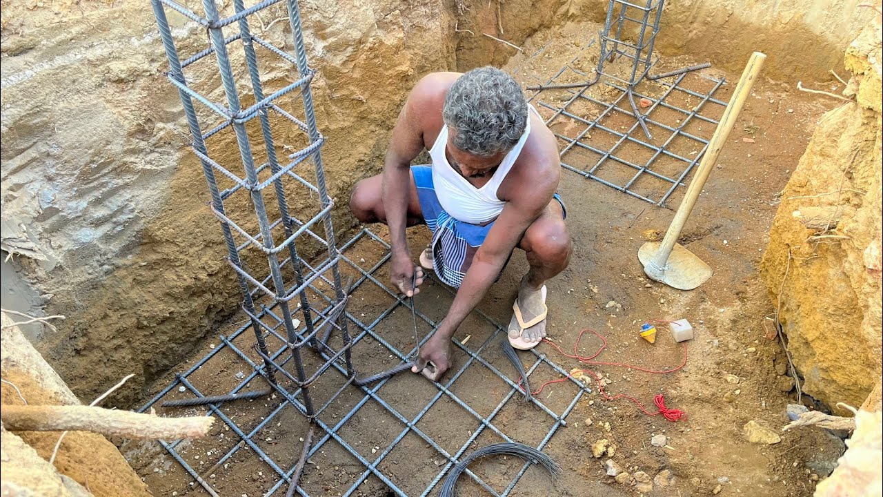Building Column Footing and Reinforcement RCC concrete|Column ...