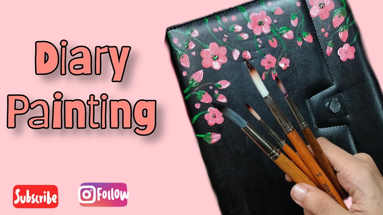 Diary Painting 🎨📔 - YouTube