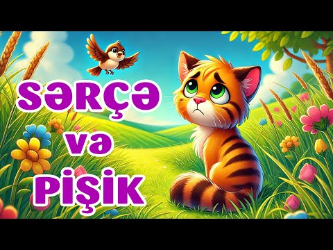 Sərçə və pişik (Azərbaycan dilində şeir formasında nağıl)