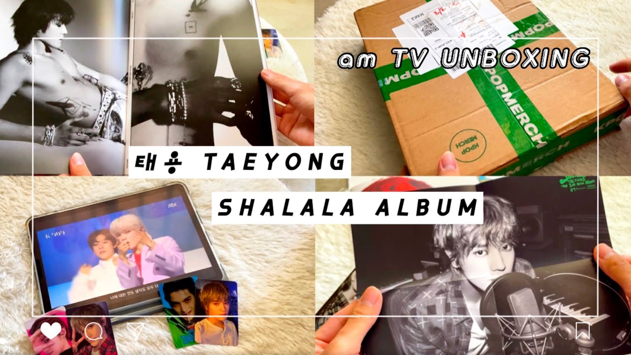 태용 TAEYONG SHALALA album unboxing 🌹 샤랄라 앨범깡 | #85 (sub) - YouTube