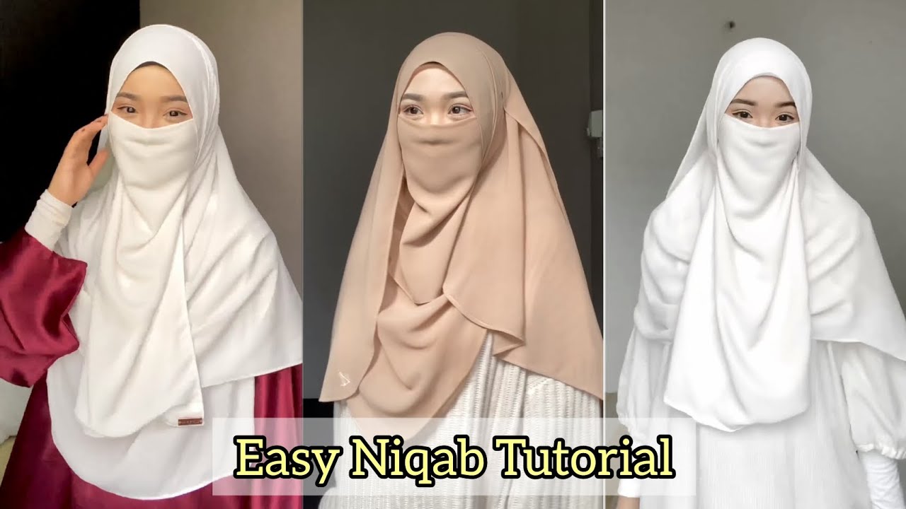Easy Niqab Tutorial With Hijab । Nose Niqab Tutorial । Niqab Tutorial । - YouTube