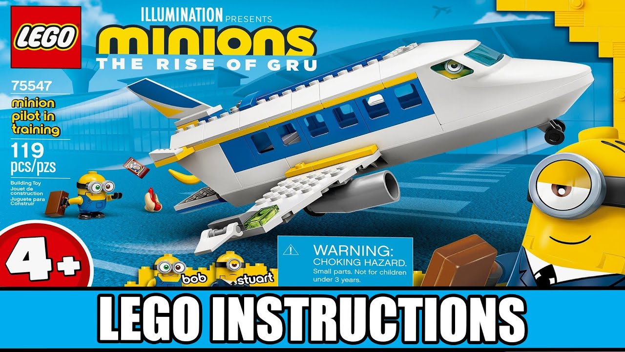 LEGO Instructions | Minions | 75547 | Minion Pilot in Training - YouTube