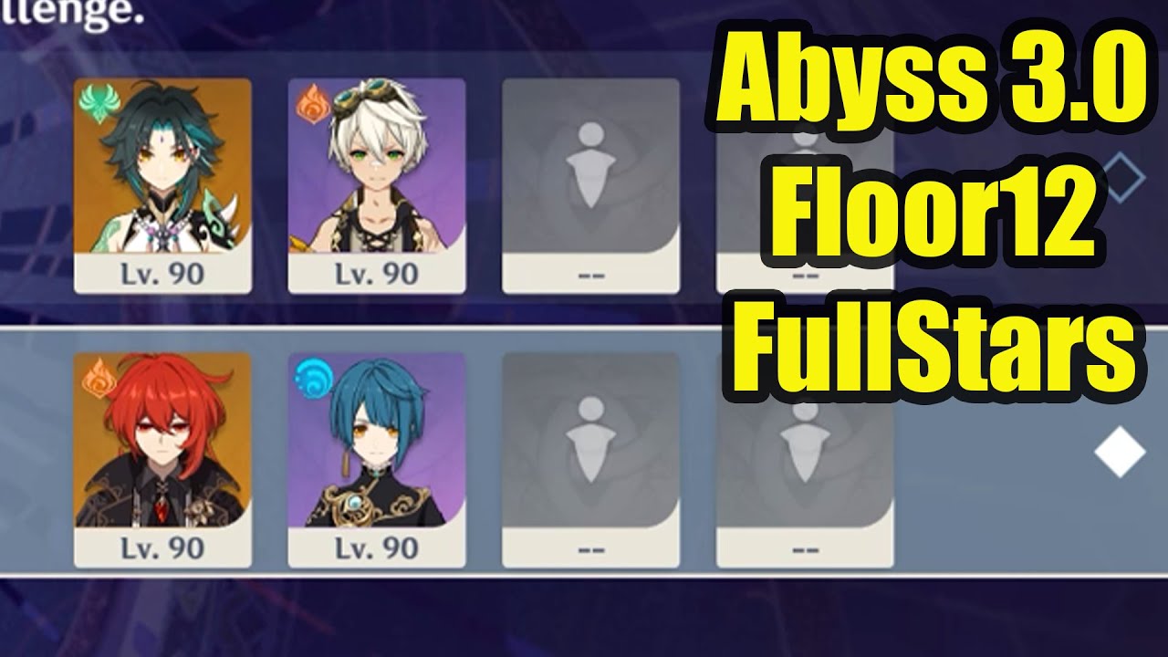 Duo Xiao C0 & Bennett C5 - Diluc C0 & Xingqiu C6 Spiral Abyss Floor 12 ...