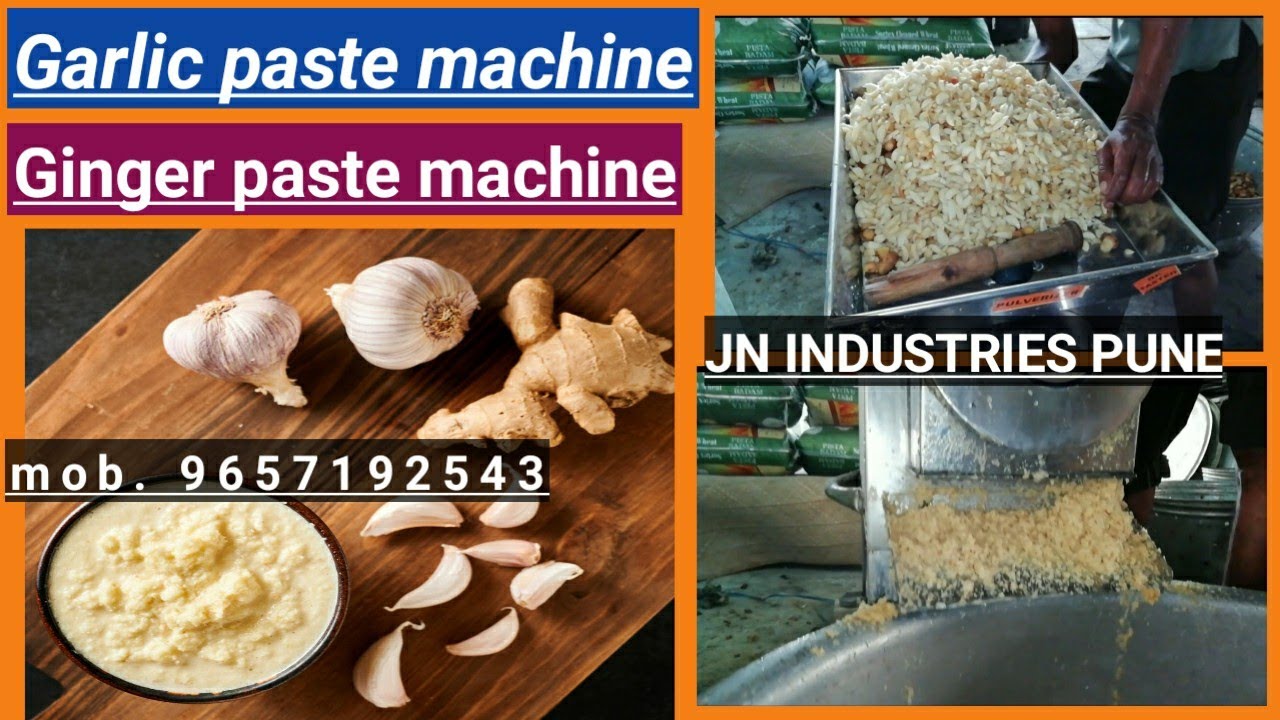 garlic paste machine / ginger paste machine / garlic ginger paste ...